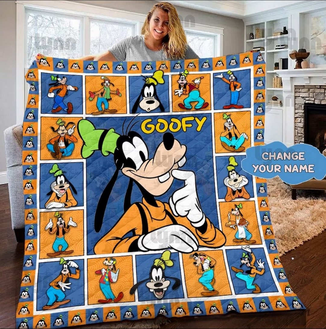 Disney Goofy Fleece Blanket Goofy Quilt Movies Blanket Max Goof Roxanne ...