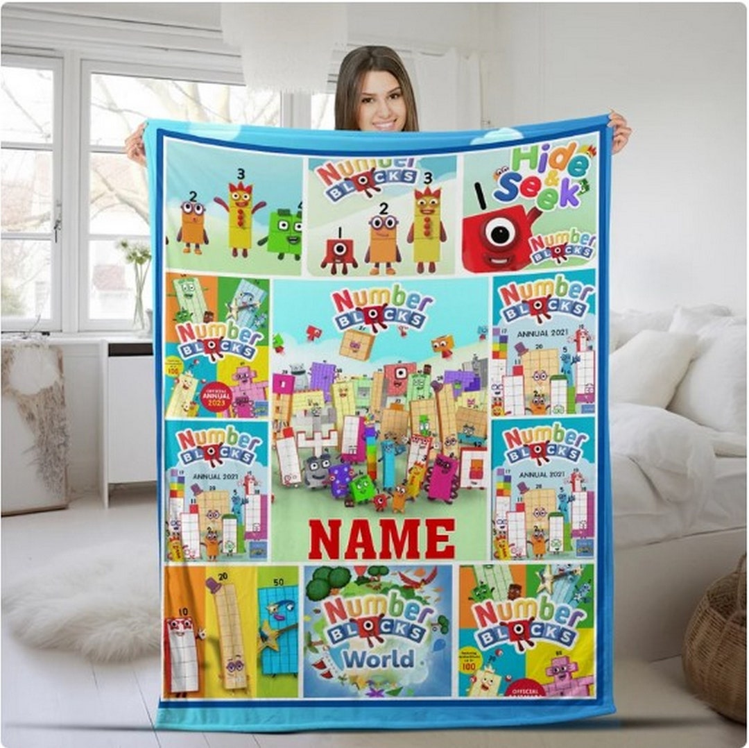 Personalized Numberblocks World Kids Song Blanket, Numberblocks Songs ...