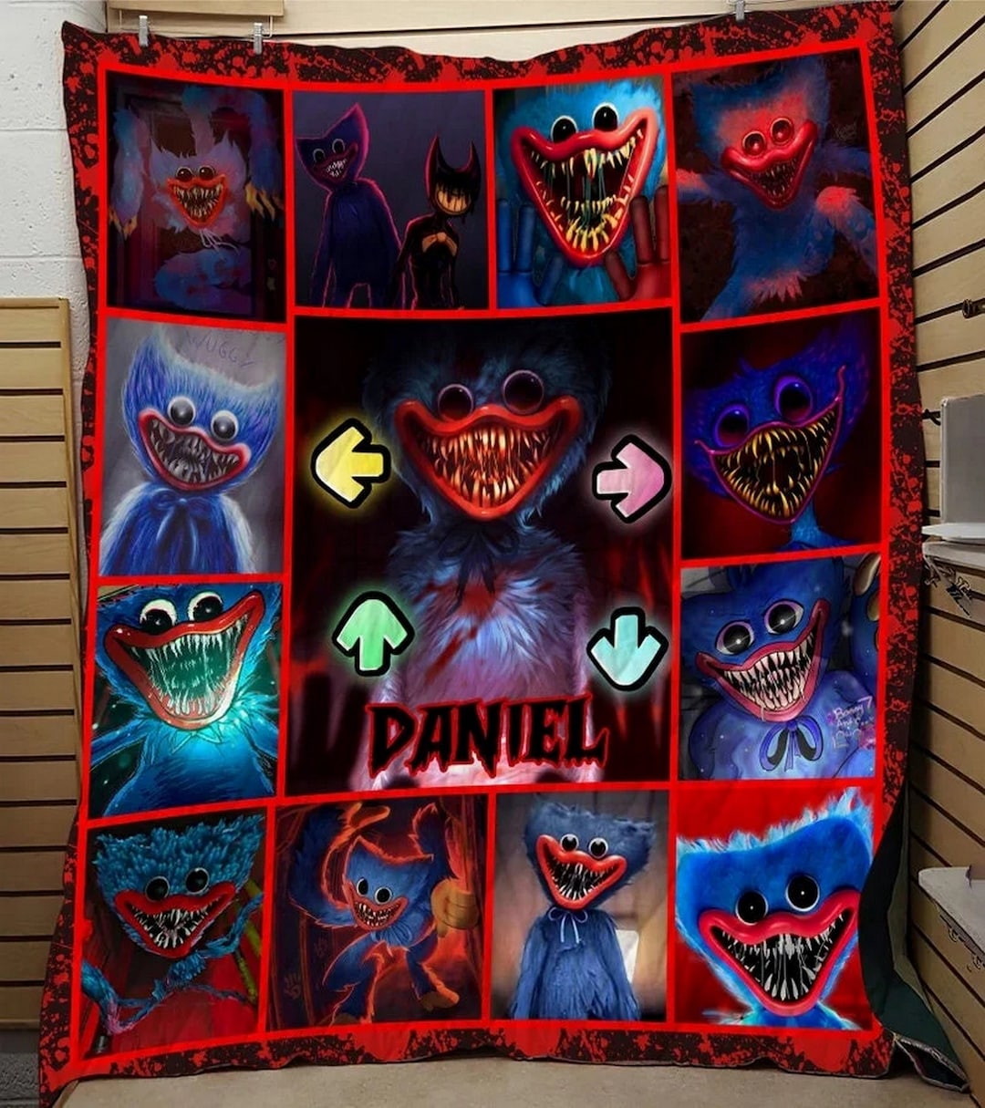 Custom Poppy Playtime Quilt Blanket, Poppy Playtime Bedding Set, Poppy ...