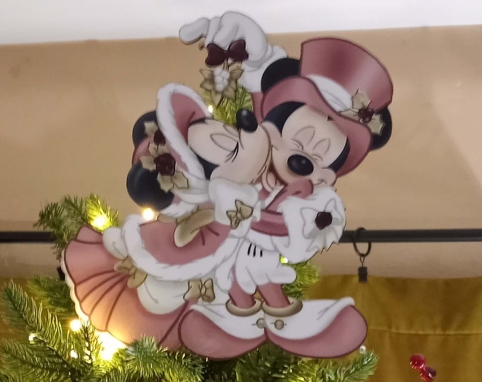 Victorian Mickey & Minnie Tree Topper Rose Gold - Etsy