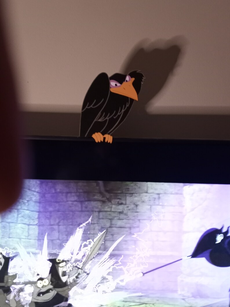 Diablo the Raven TV / Computer Monitor Peeking Pal - Etsy