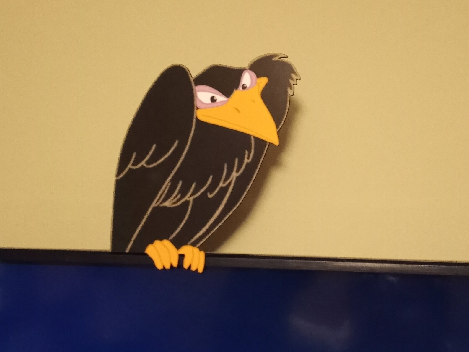 Diablo the Raven TV / Computer Monitor Peeking Pal - Etsy