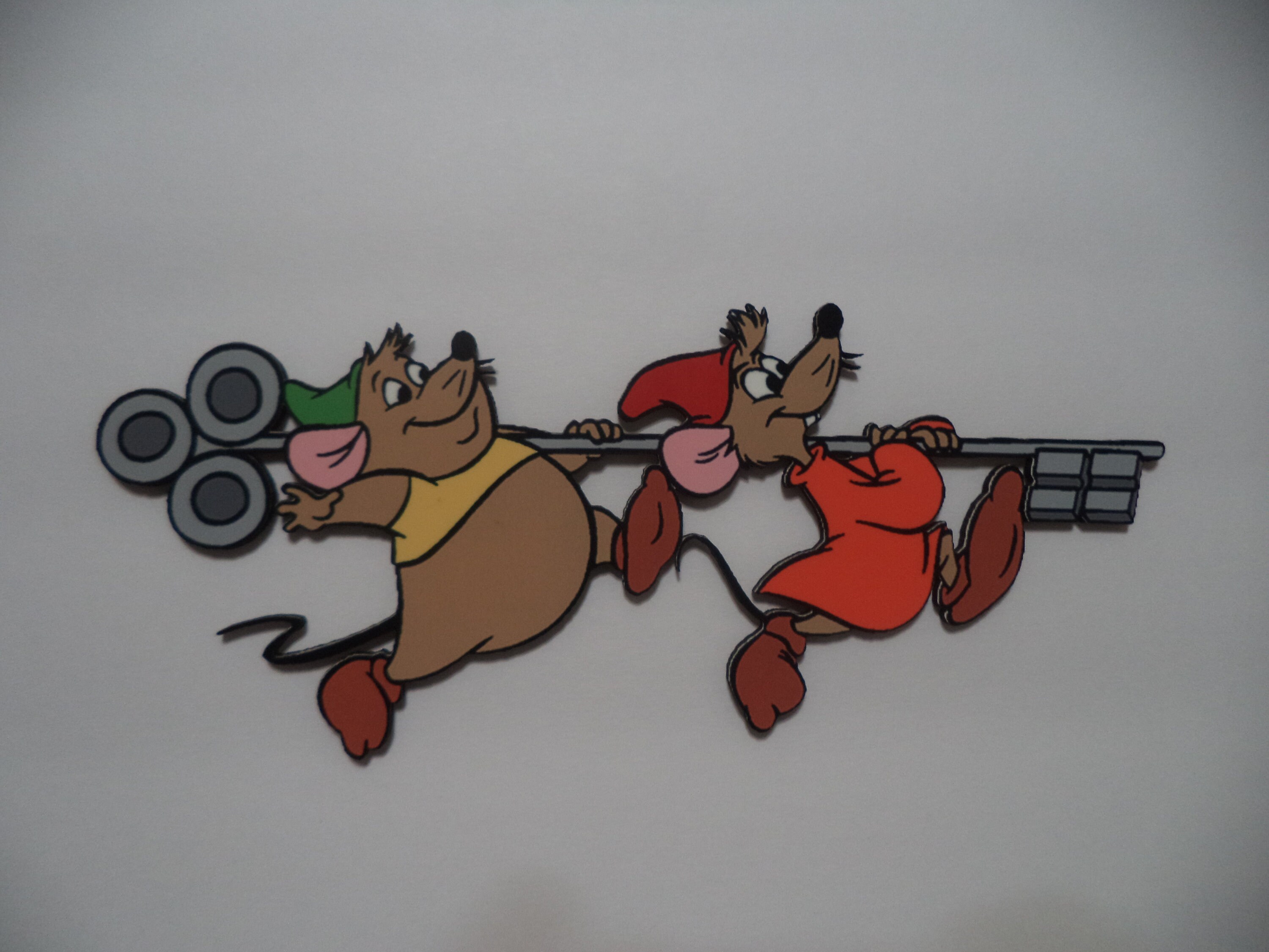 NEW / IMPROVED Cinderella's Jaq & Gus running with the key | Etsy