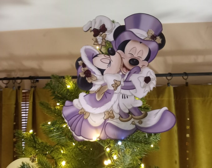 Victorian Mickey & Minnie Tree Topper / Sugar Plum - Etsy