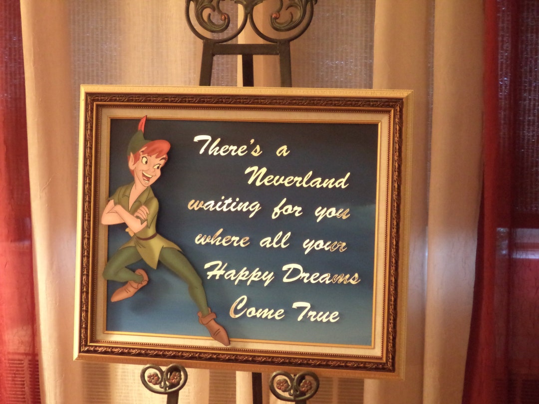 Framed 3-D Canvas Art / Peter Pan - Etsy