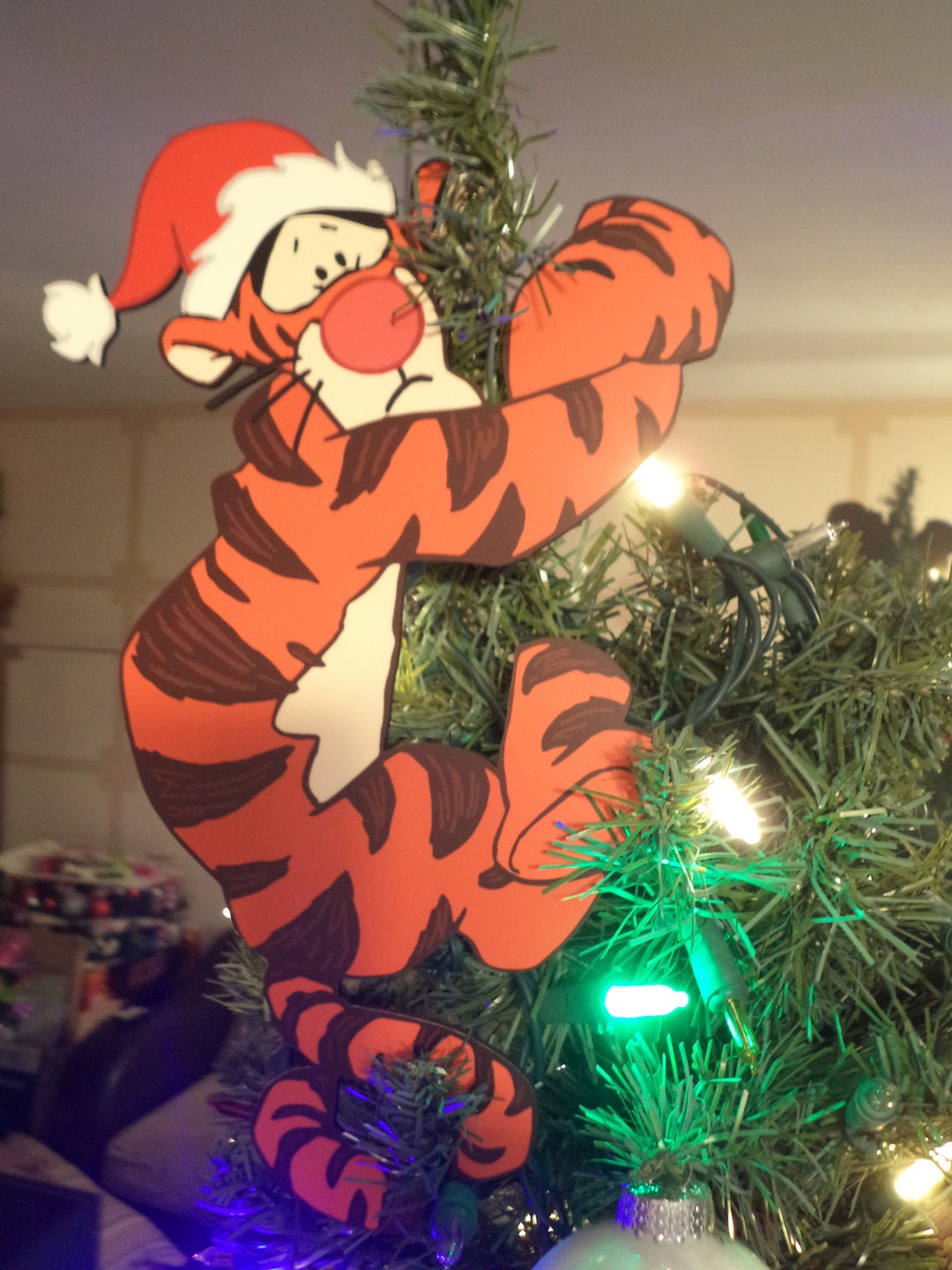 Terrified Tigger-ific Tree Topper - Etsy