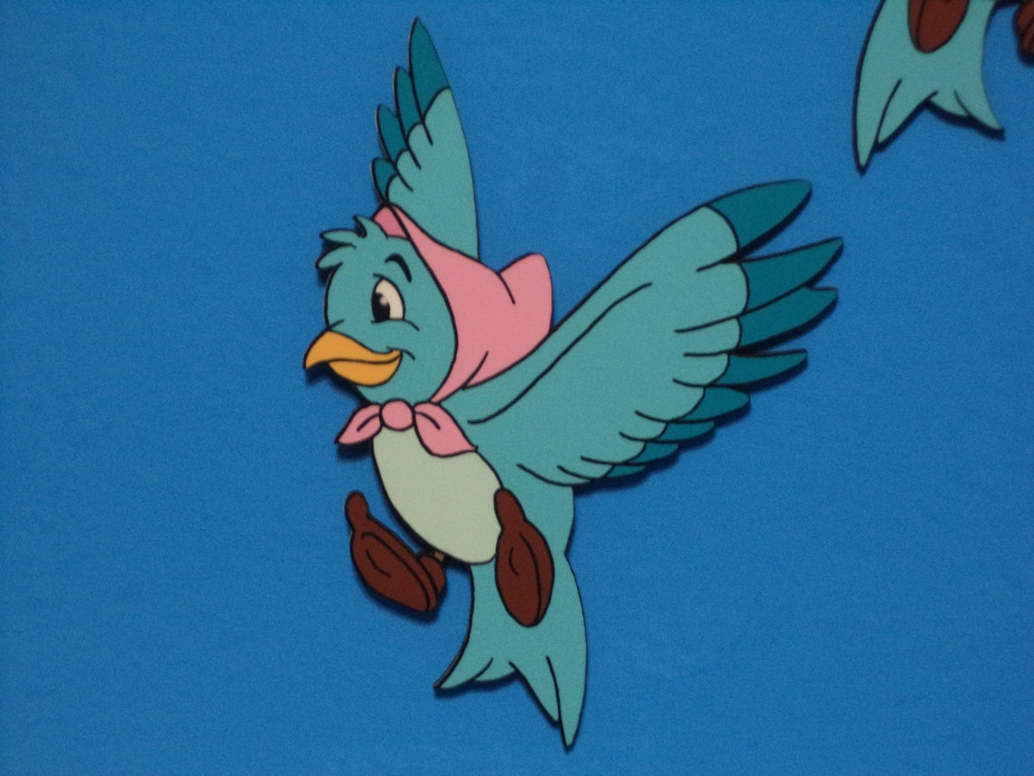 Set of 4 Cinderella Birds / Room Decor - Etsy