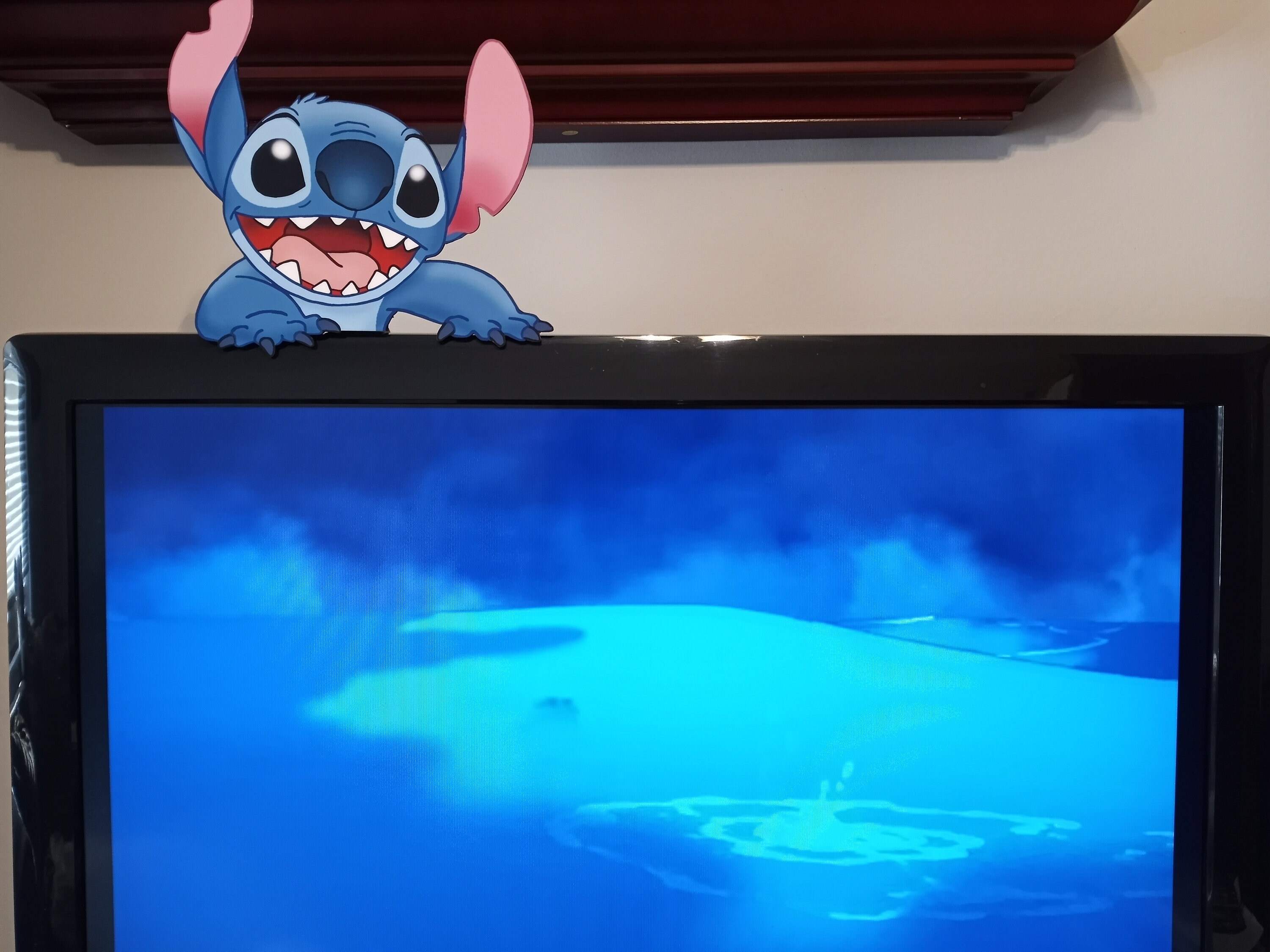 Stitch TV / Computer Monitor Peeking Pal | Etsy