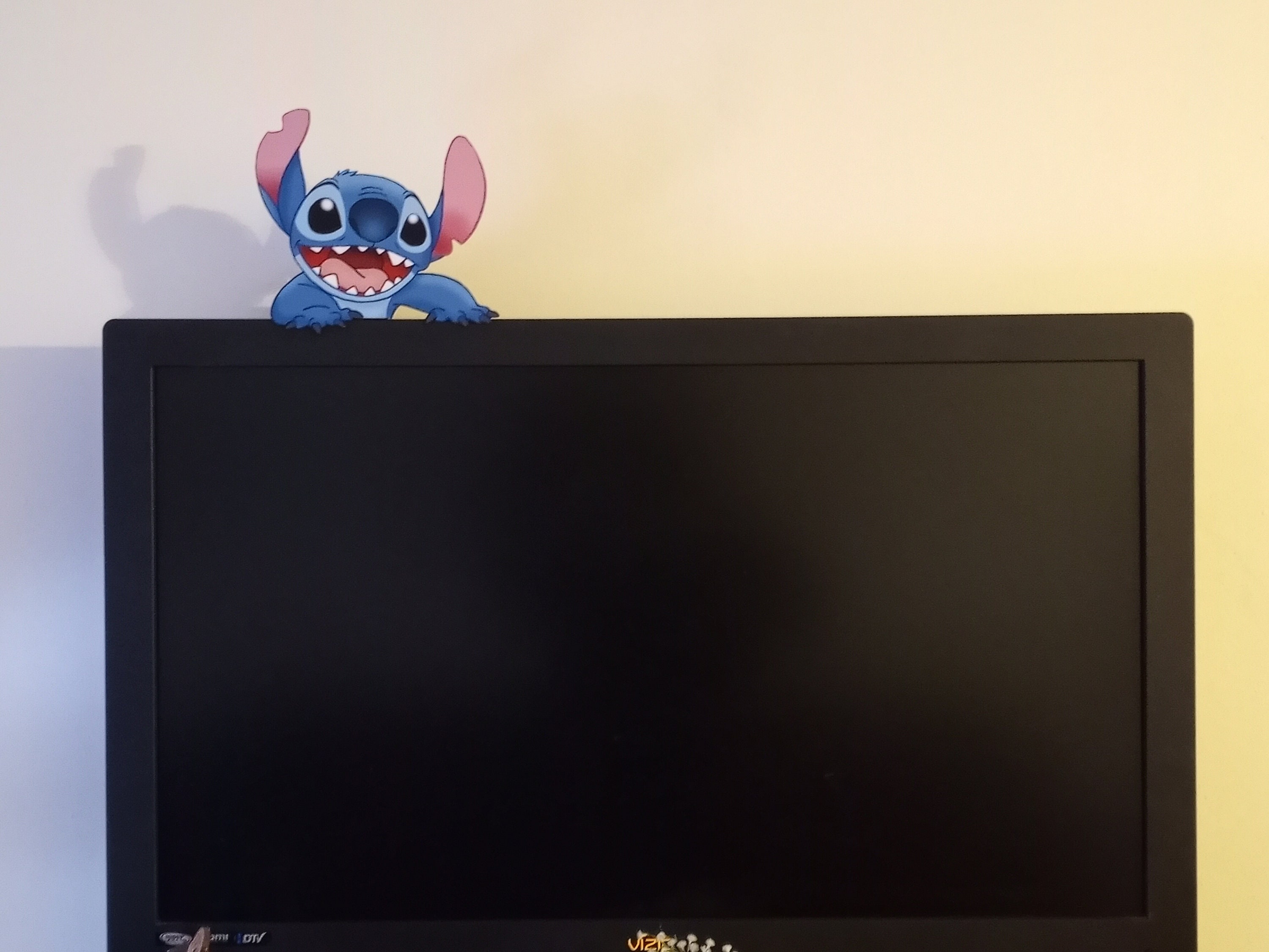 Stitch TV / Computer Monitor Peeking Pal | Etsy