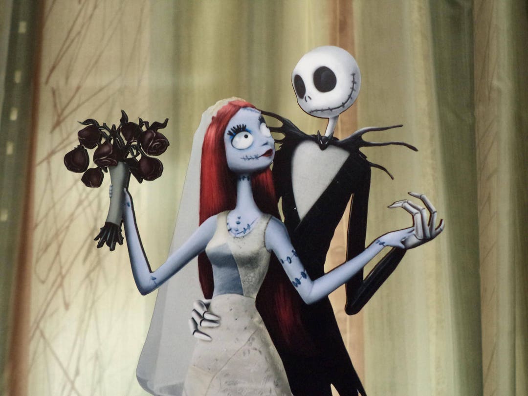 Jack & Sally Wedding Cake Topper - Etsy