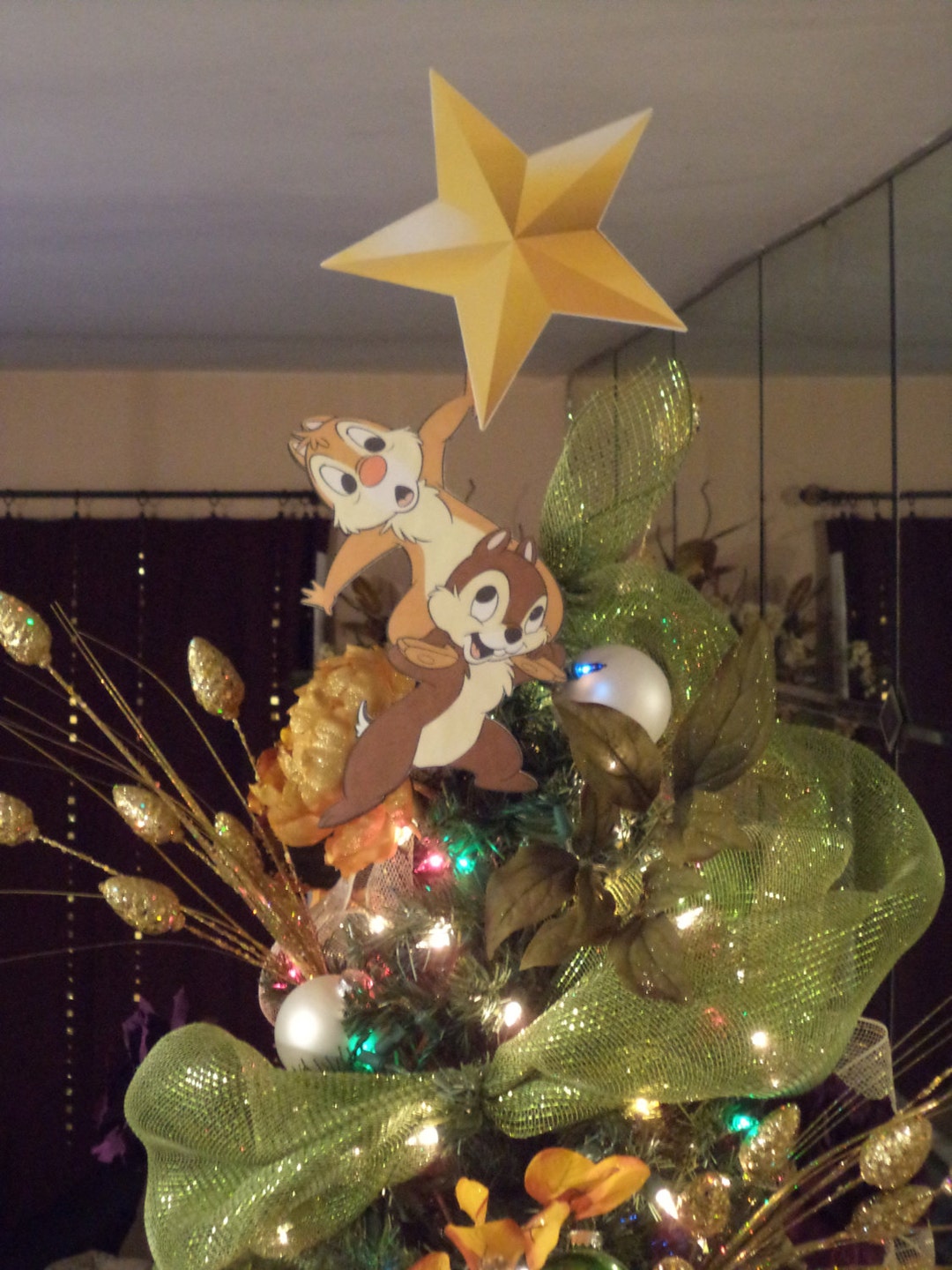 Chip N Dale Balancing Act Ornament / Tree Topper - Etsy