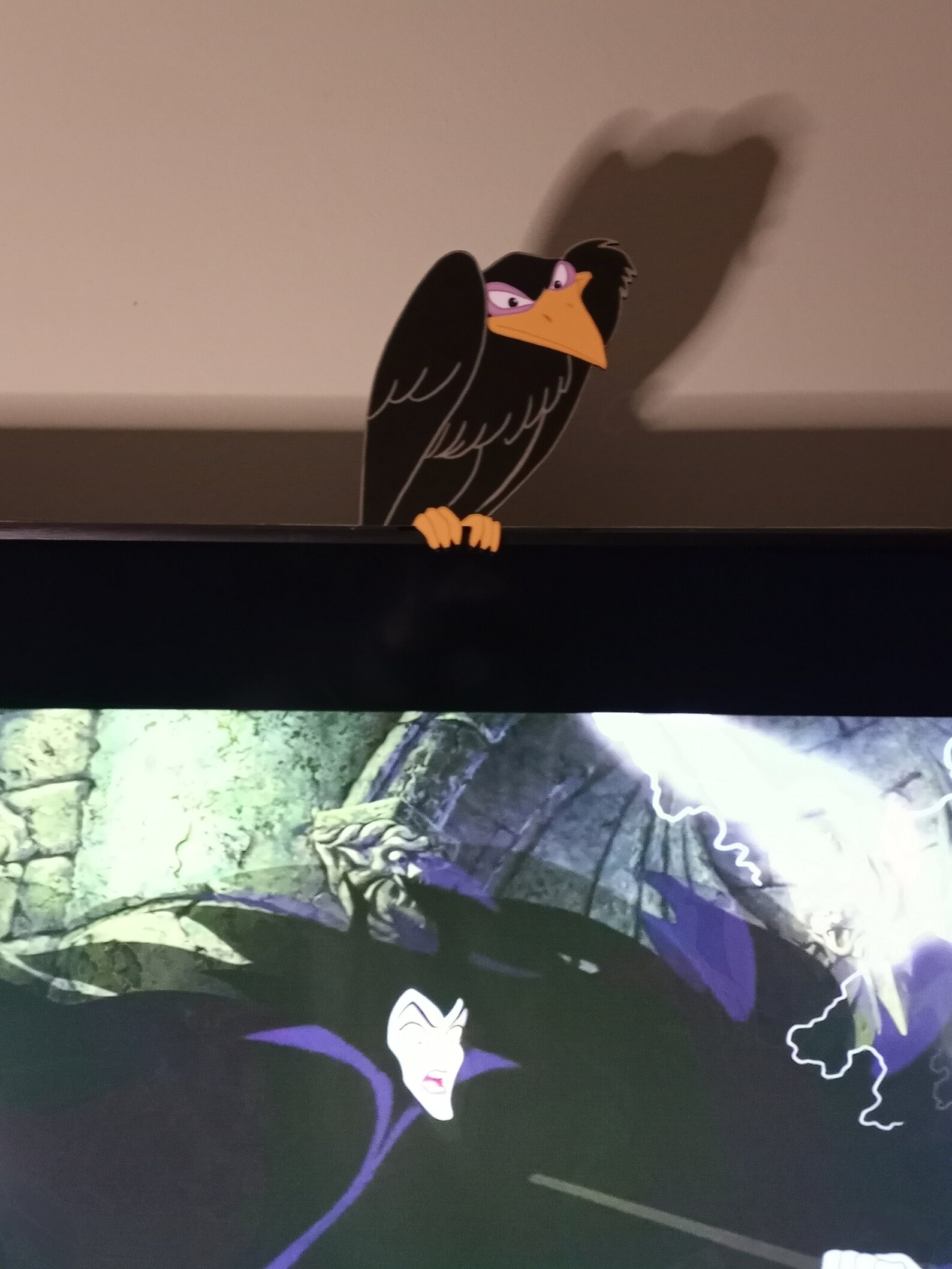 Diablo the Raven TV / Computer Monitor Peeking Pal - Etsy