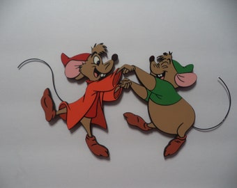 NEW / IMPROVED Cinderella's Jaq & Gus Running With the Key | Etsy