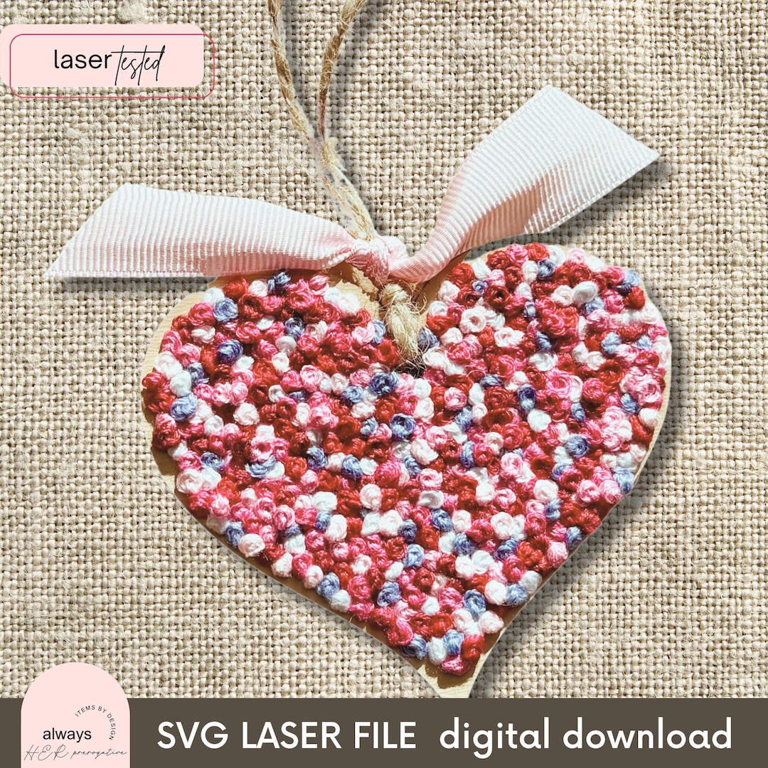 SVG (DIGITAL FILE) Colonial Knot Heart Valentine | Cut File for Laser ...