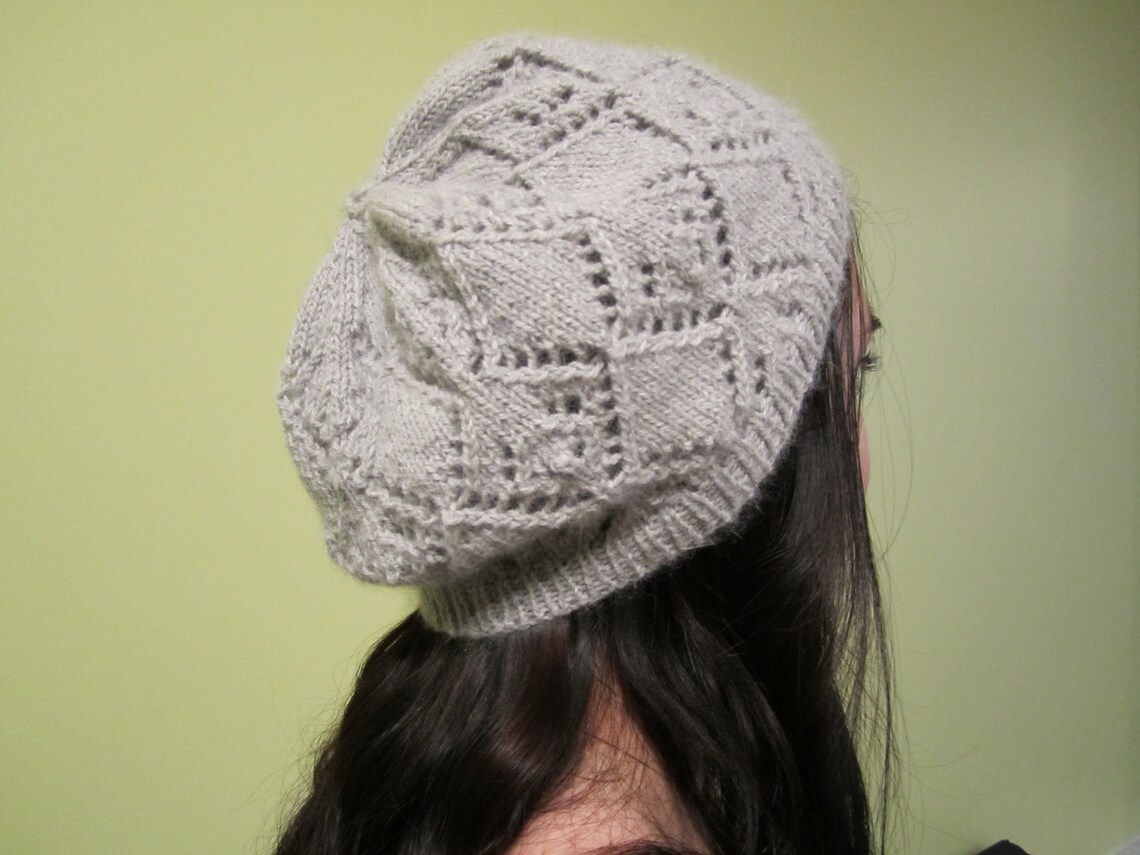 Diamond Trellis Beret Pattern PDF - Etsy