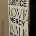 SEEK Justice LOVE Mercy WALK Humbly with your God Micah 6:8 | Etsy