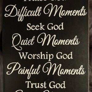 Every Moment Thank God Inspirational Sign 14" X 24" Signsbydenise - Etsy