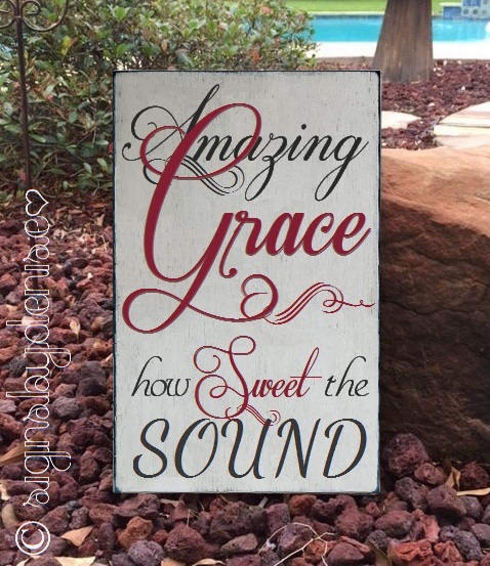 Amazing Grace How Sweet the Sound Sign Amazing Grace Hymn - Etsy