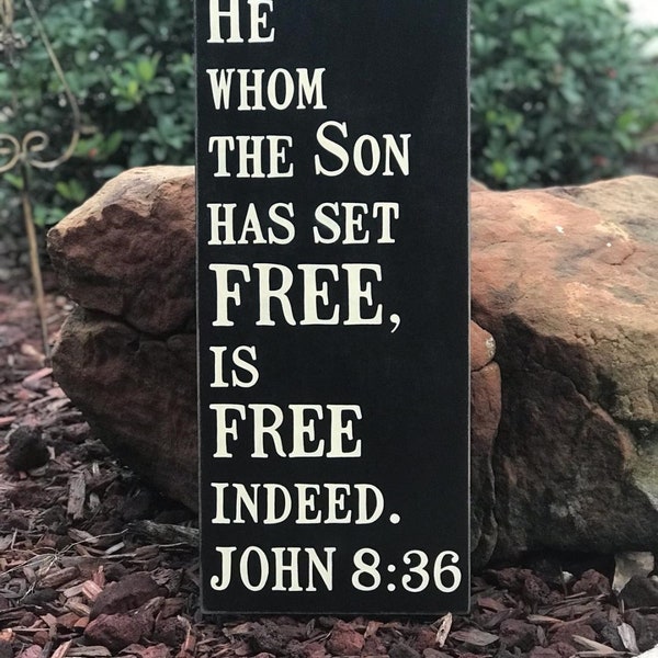 Free Indeed Wall Sign - Etsy
