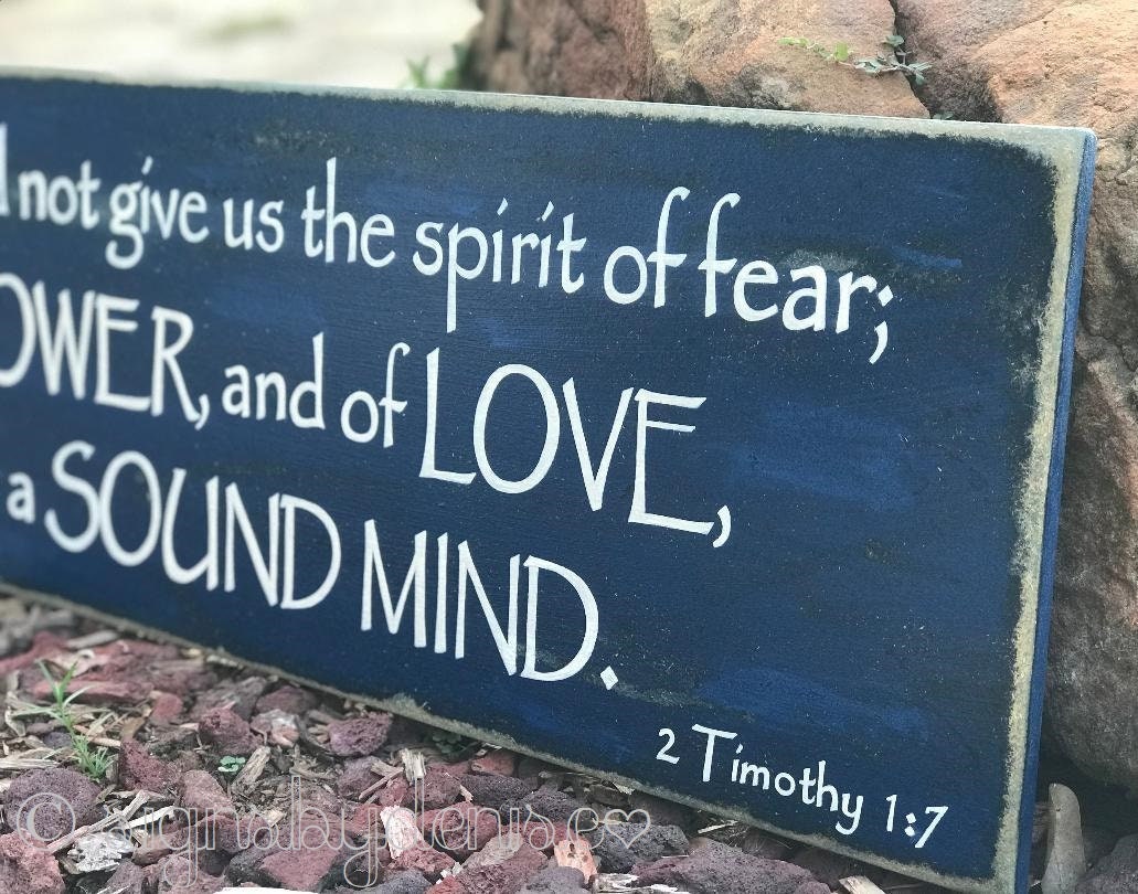 2 Timothy 1:7 Sign, Scripture Sign, for God Did Not Give Us the Spirit ...