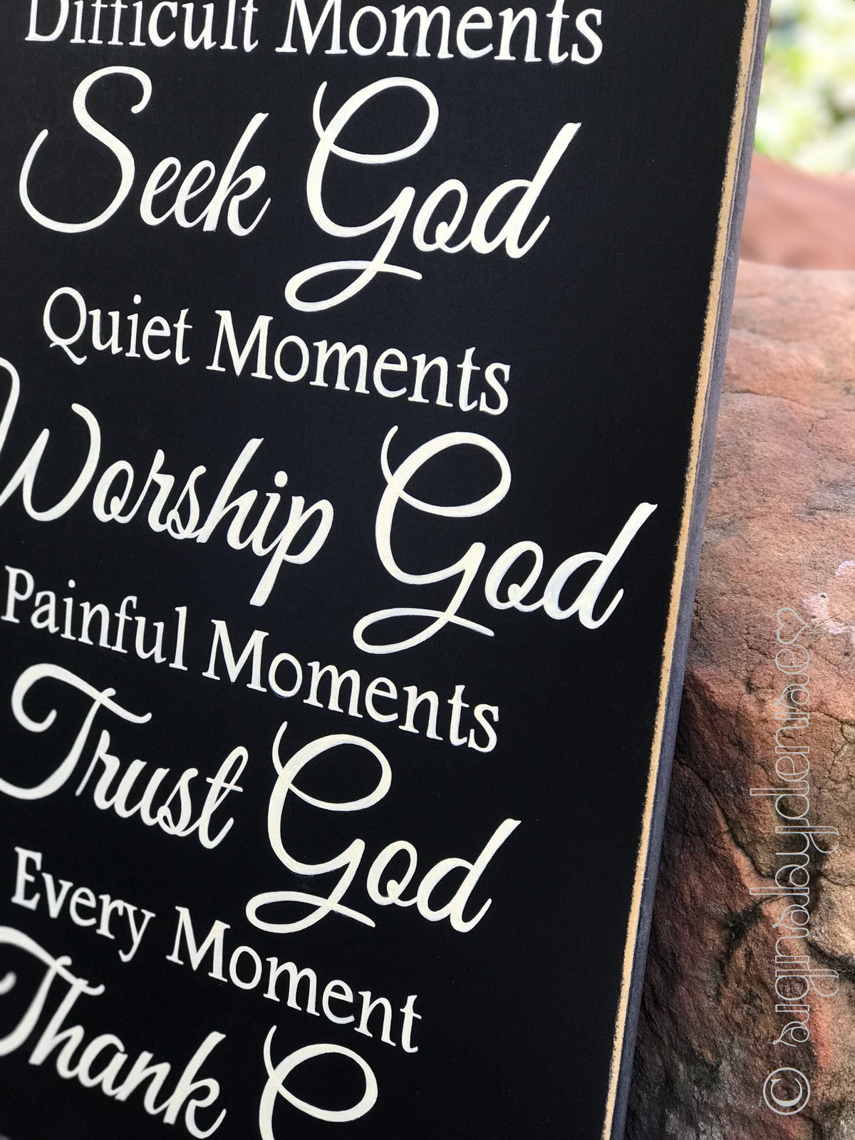 Every Moment Thank God Inspirational Sign 14 X 24 Signsbydenise - Etsy
