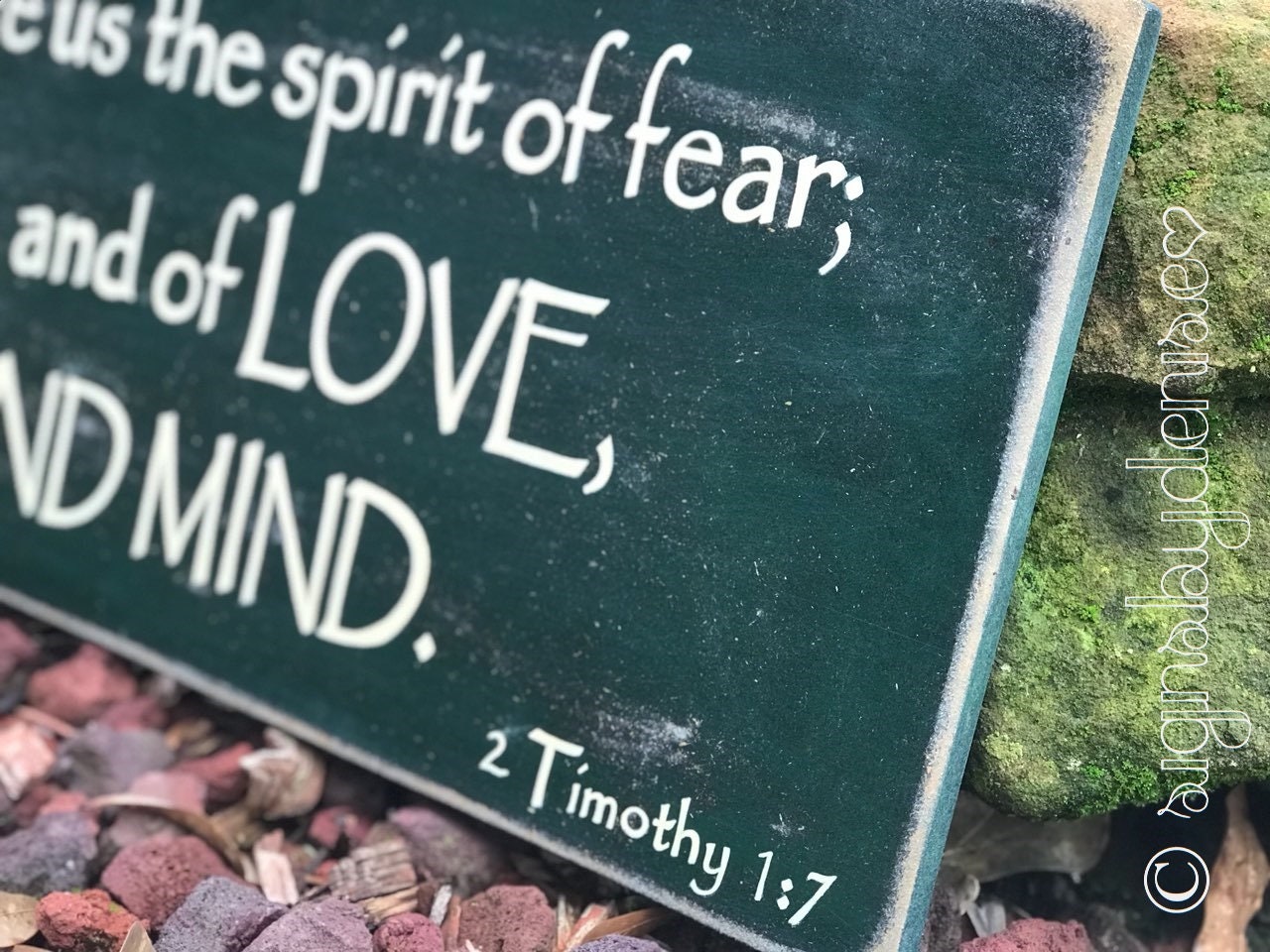 2 Timothy 1:7 Sign Scripture Sign For God did not give us | Etsy