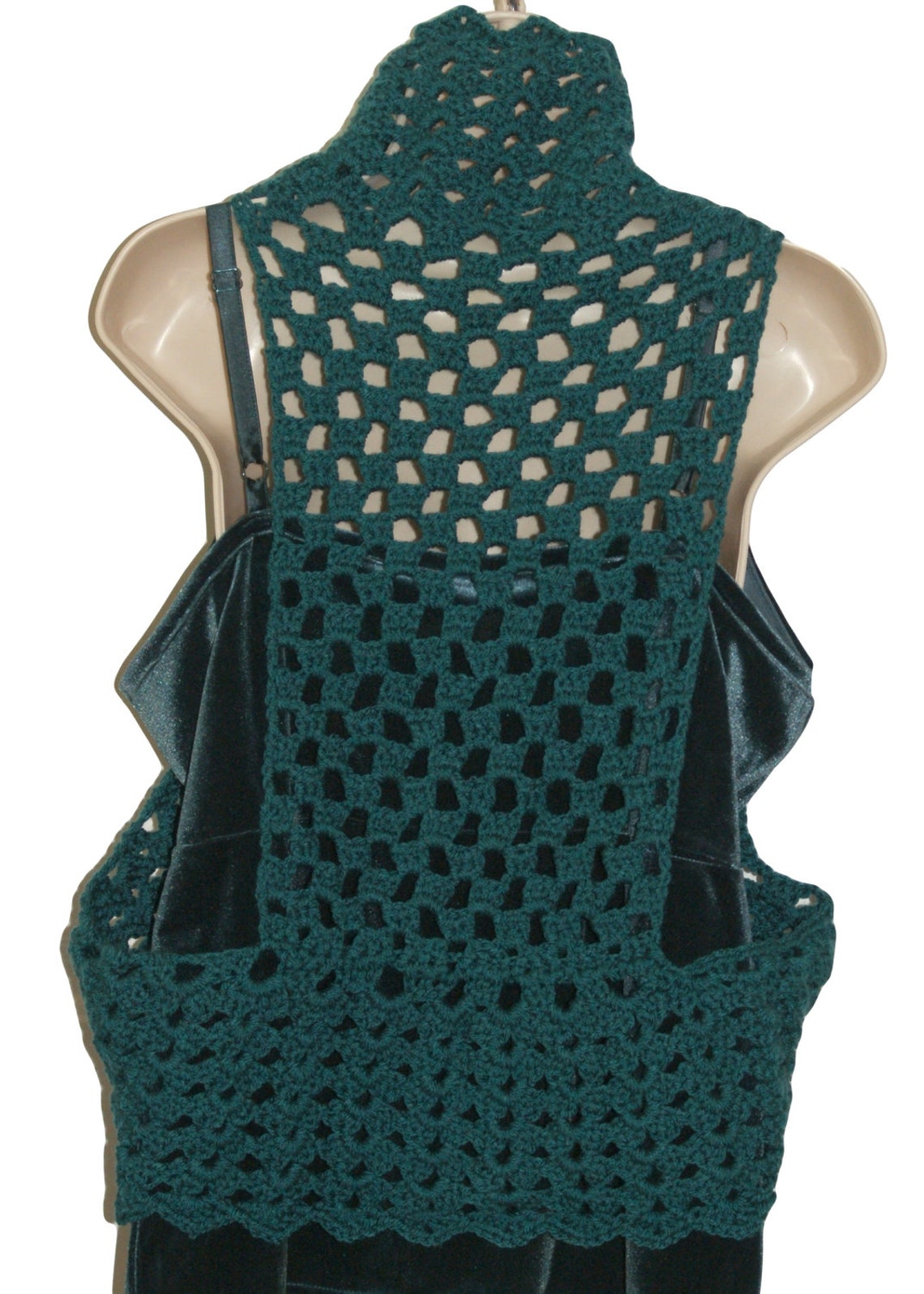 Womens Vest, Green Shrug, XL Sweater Vest, Shrugs Boleros, Sleeveless ...