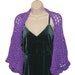 Crochet Bolero, Evening Shrug, Womens Bolero, Lilac Shrug, Purple ...