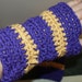 Crochet Mittens, Mens Hand Warmers, Purple Winter Mittens, Fingerless ...