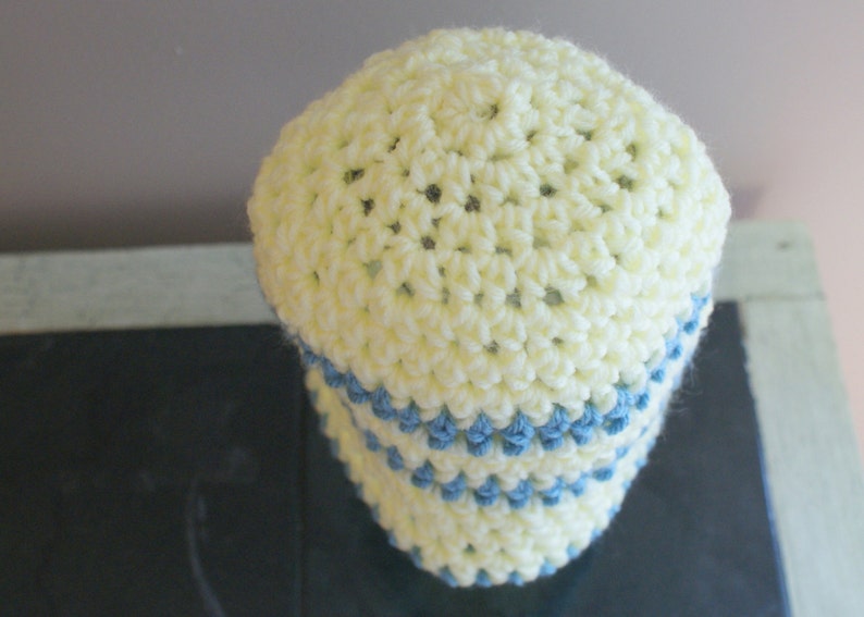 Yellow Baby Hat, Crochet Baby Cloche, Baby Sock Cap, Infant Beanie ...