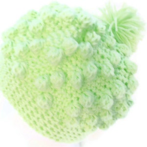 Mint Green Hat, Trendy Hat, Ski Cap, Classic Winter Hat , Hipster Cap ...