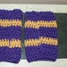 Crochet Mittens, Mens Hand Warmers, Purple Winter Mittens, Fingerless ...
