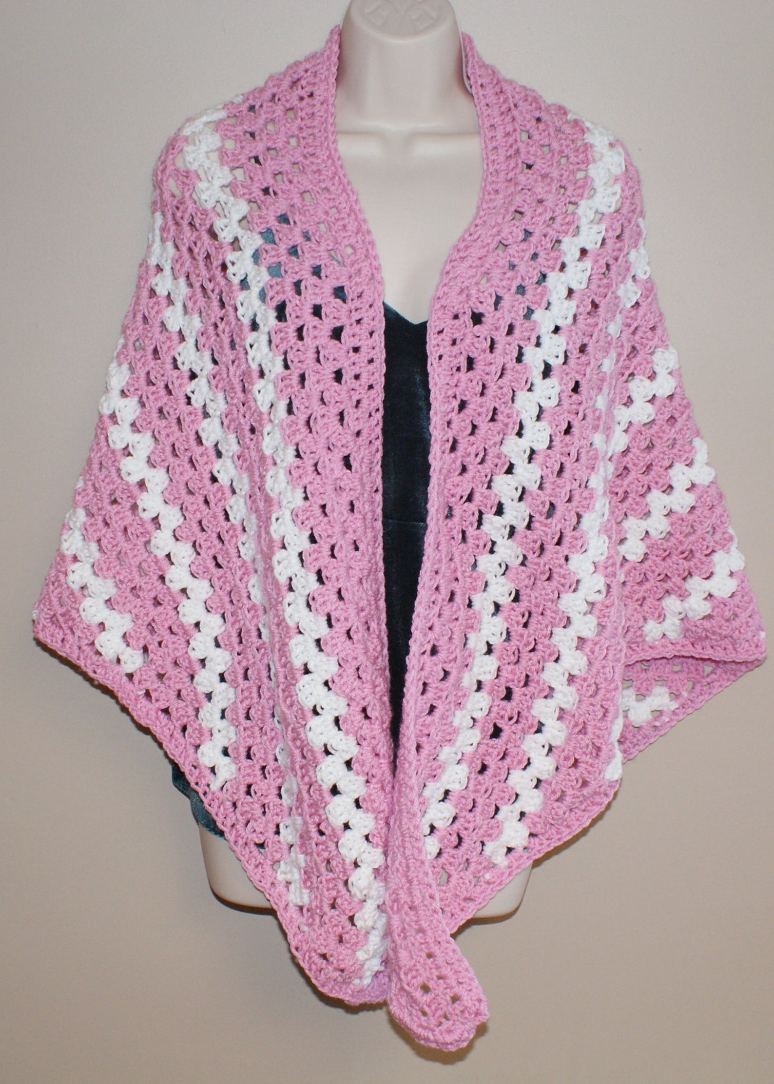 Womens Shawl, Autumn Fashion Wrap, Granny Shawl, Pink Cloak, Spring ...