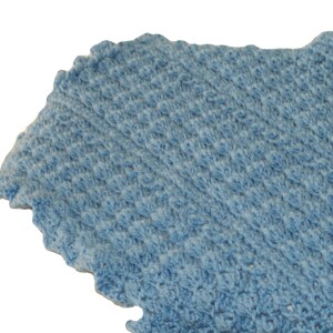 Crochet Baby Afghan, Country Blue, Handmade Crib Blanket - Etsy