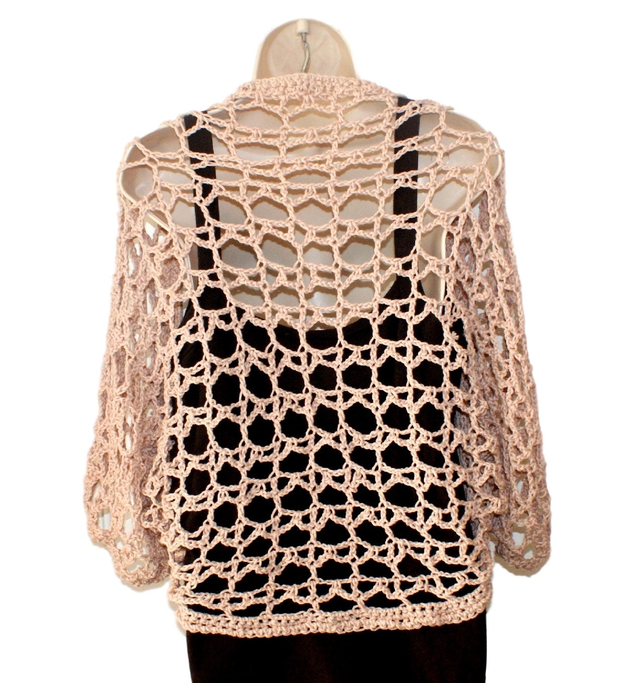 Cotton Shrug, Cream Shrug, Cocoon Shrug, Cotton Bolero, Cotton Vest ...