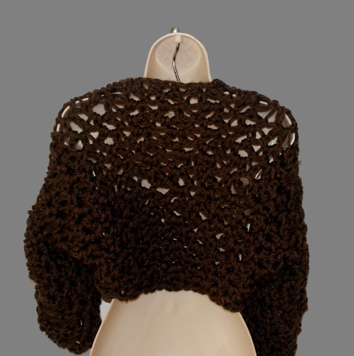 Green Shrug, Long Sleeve Shrug, Chunky Shrug, Wool Shrug, Emerald ...