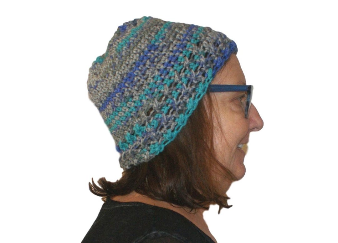 Mens Slouch Hat, Mens Slouch Beanie, Blue Hat, Slouch Hat, Mens Hat ...