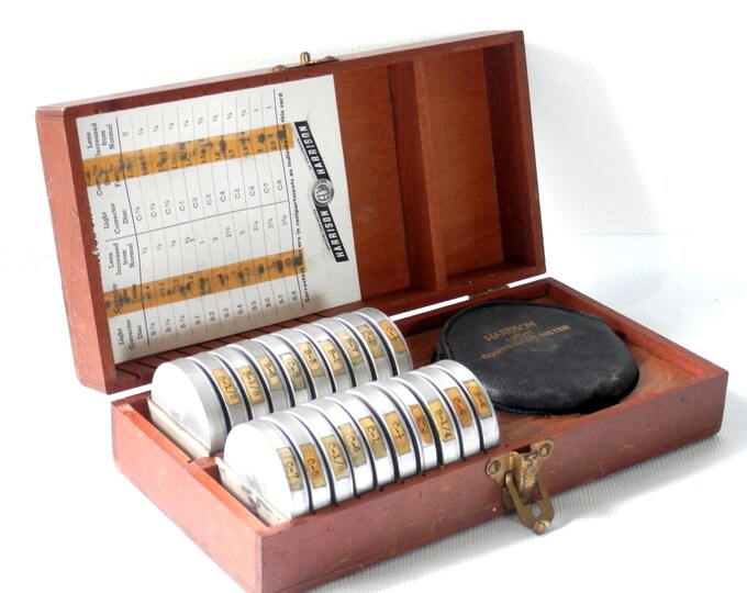 Harrison Light Corrector Meter Set With 20 Duraline Disc Lens in Box - Etsy