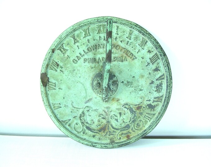 RARE Antique Bronze Sundial by Galloway Pottery Garden Architecture - Etsy