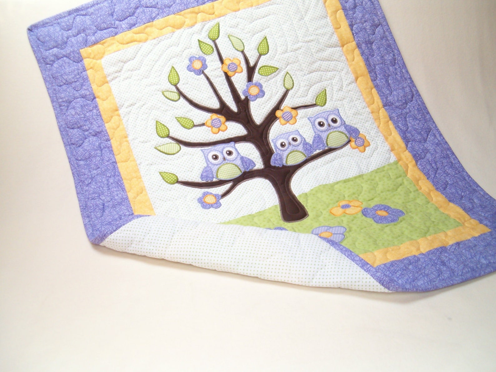 Baby Quilt Baby Animal Quilt Baby Crib Quilt Owl Baby Quilt | Etsy