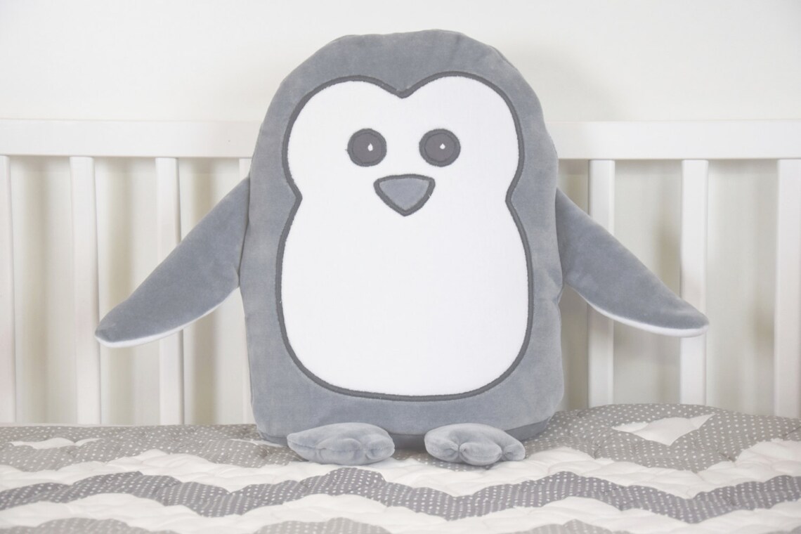 Penguin Pillow Plush Animal or Toddler Gift Penguin Pillow Made From ...