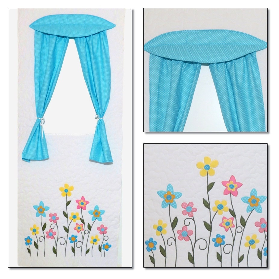 Doorway Puppet Theater, Handmade Door Curtain, Kid Playroom, Quilted ...