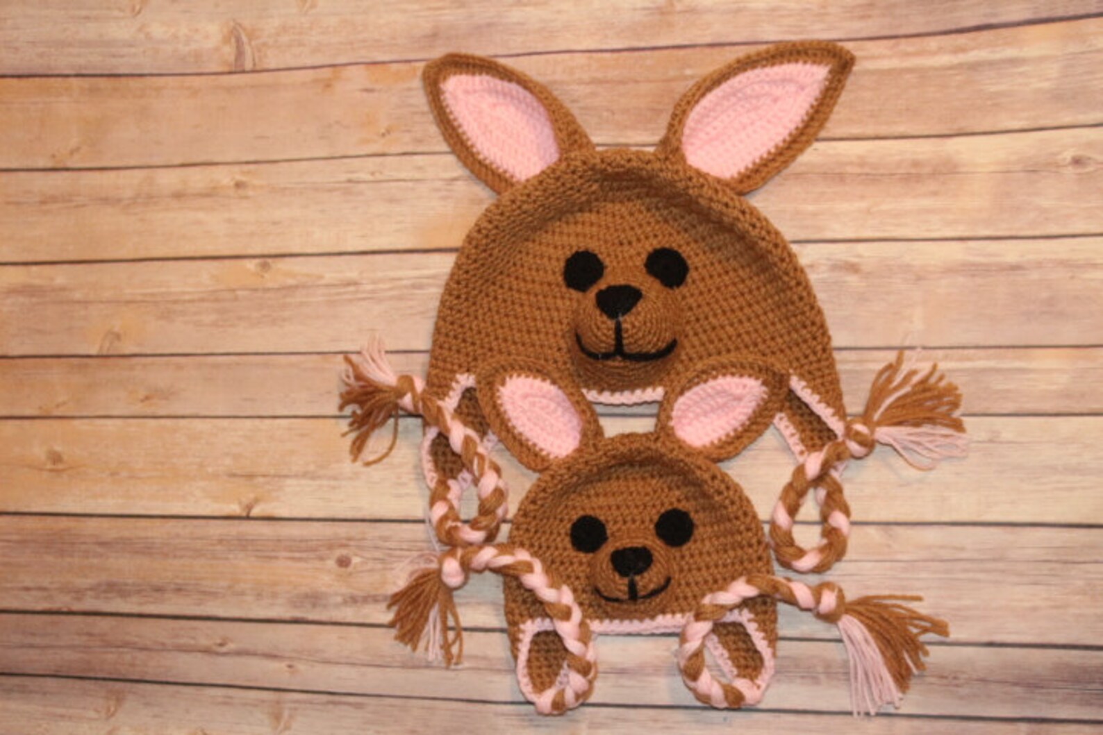 Crochet Kangaroo Hat Mother and Daughter Kangaroo Costumes - Etsy