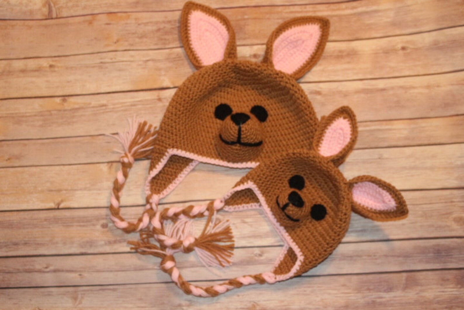 Crochet Kangaroo Hat Mother and Daughter Kangaroo Costumes - Etsy