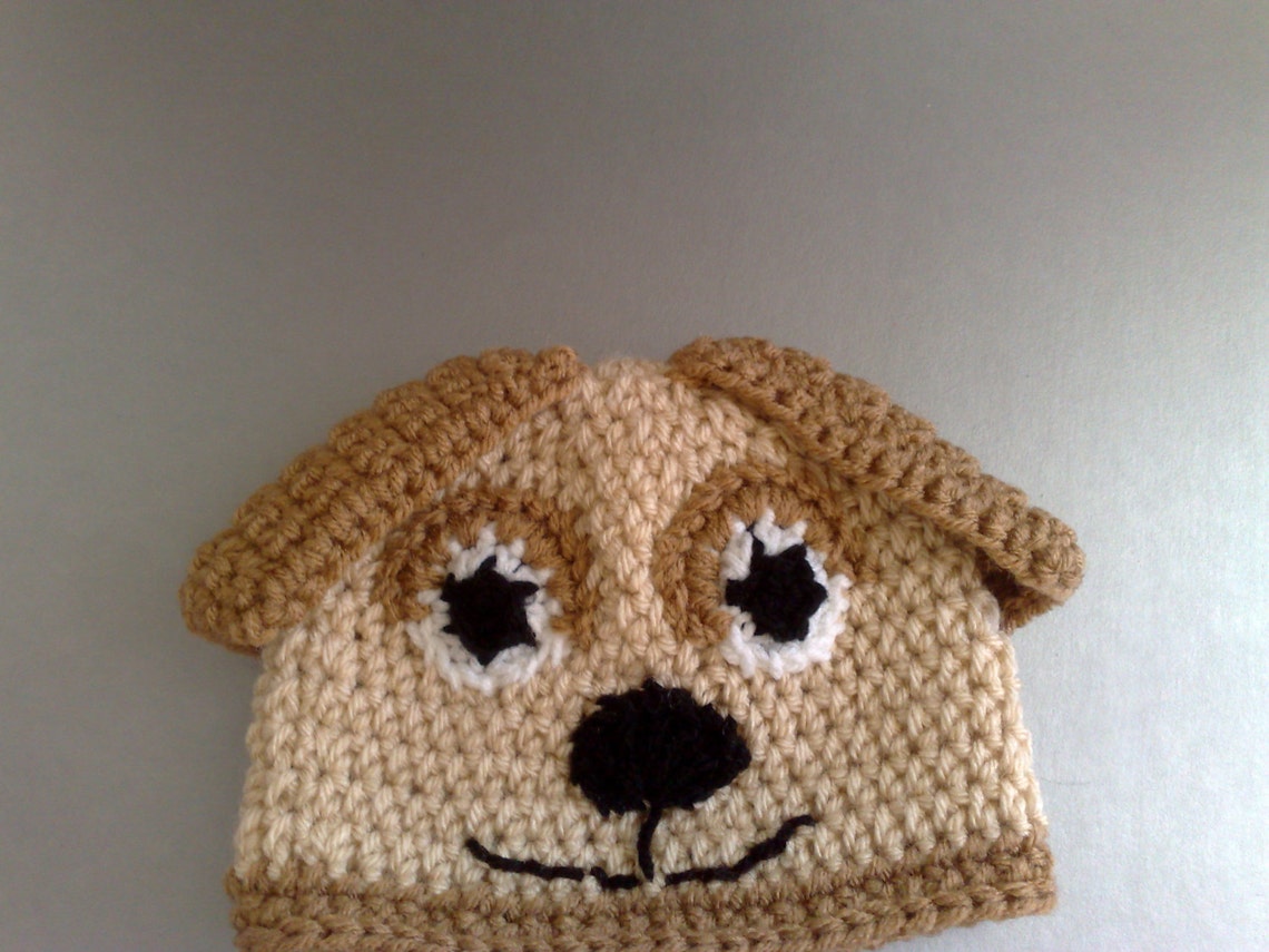 Crochet Dog Hat Crochet Puppy Hat Newborn Dog Hat Puppy - Etsy