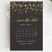 Confetti Calendar Save the Date Template: Wedding (instant Download) - Etsy