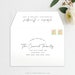 Minimalist Printable Envelope Address Template DIY Envelope - Etsy