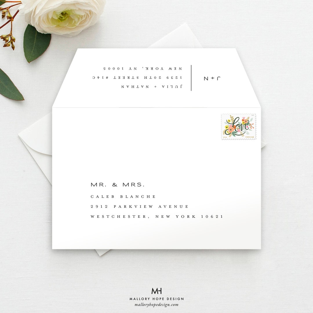 Minimal Envelope Template, Editable Envelope, DIY Envelope Template ...