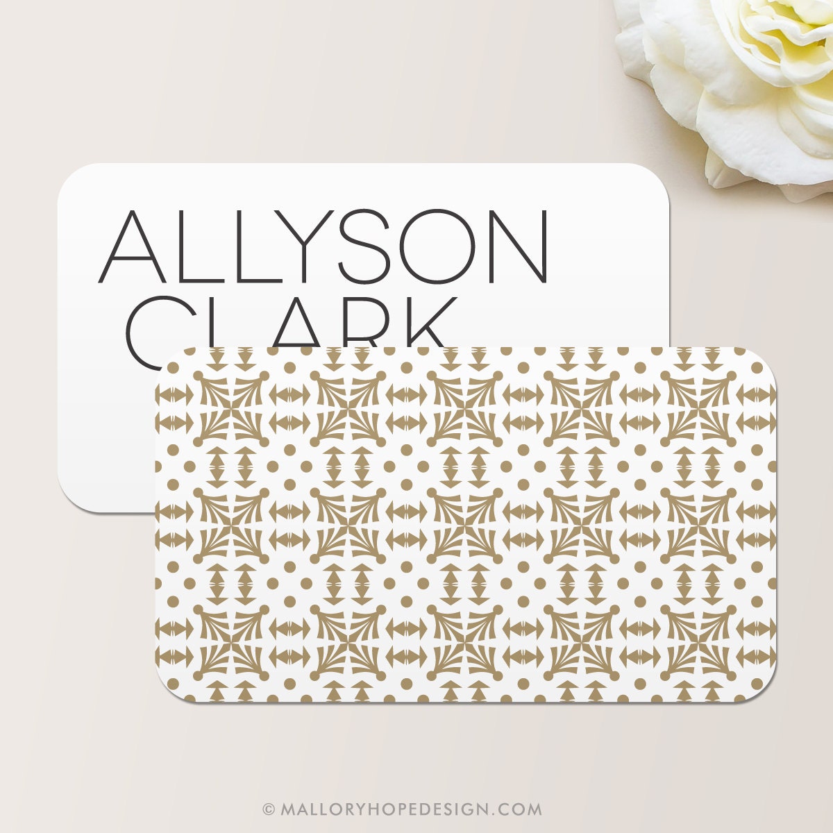 Bold Name Business Card Calling Card Mommy Card Contact - Etsy