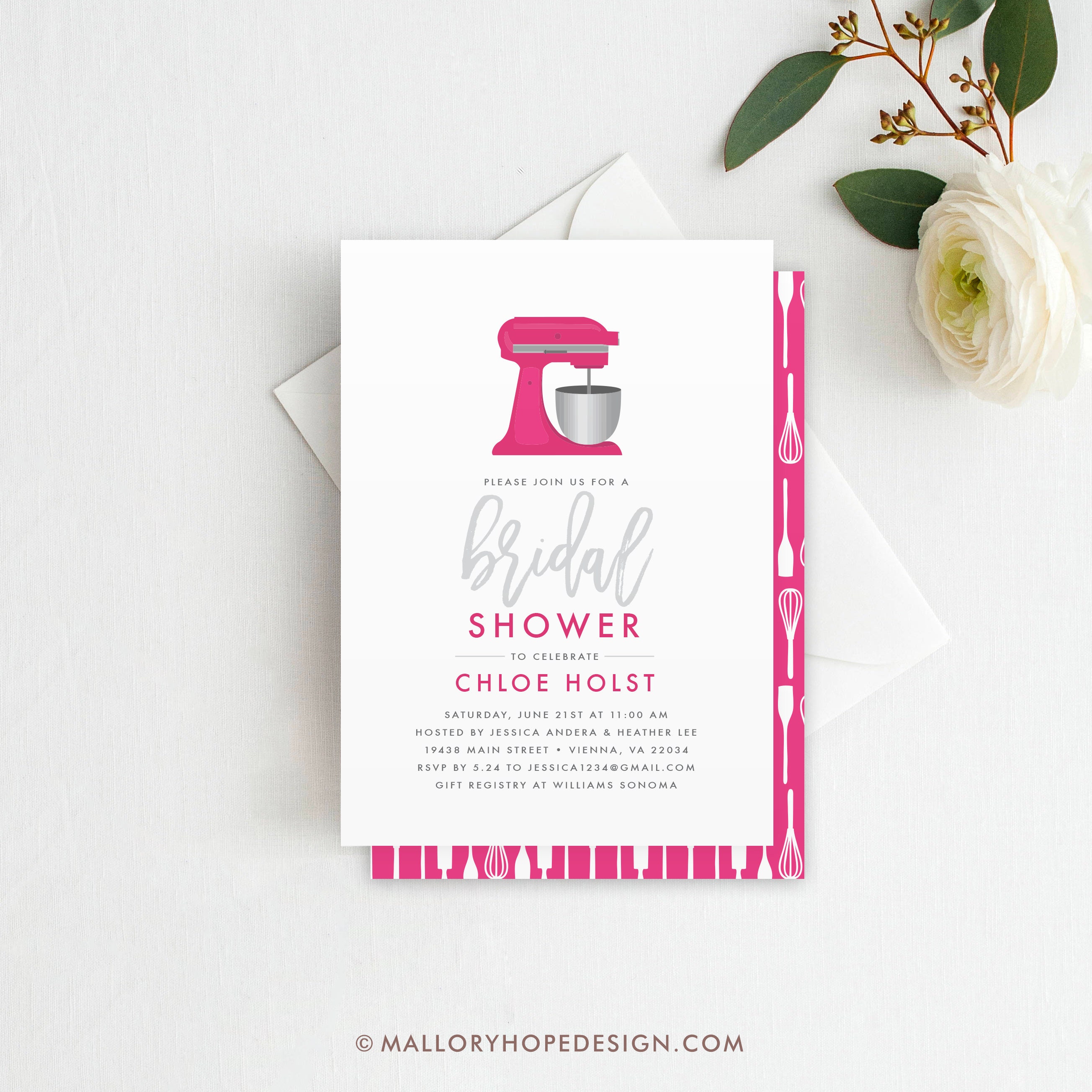 Printed Mixer Bridal Shower Invitation Shower Invitation All - Etsy